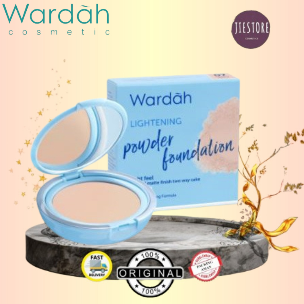 Jual Wardah Lightening Powder Foundation Light Feel | Shopee Indonesia