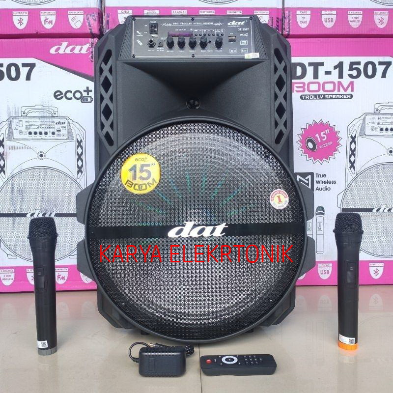 Jual SPEAKER PORTABLE 15 INCH DAT DT1507 BOOM DT-1507 BOOM DT 1507 ...