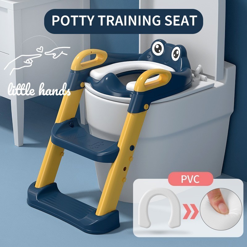 Jual LITTLE HANDS Baby Potty Ladder Seat Toilet Training Pispot Anak ...