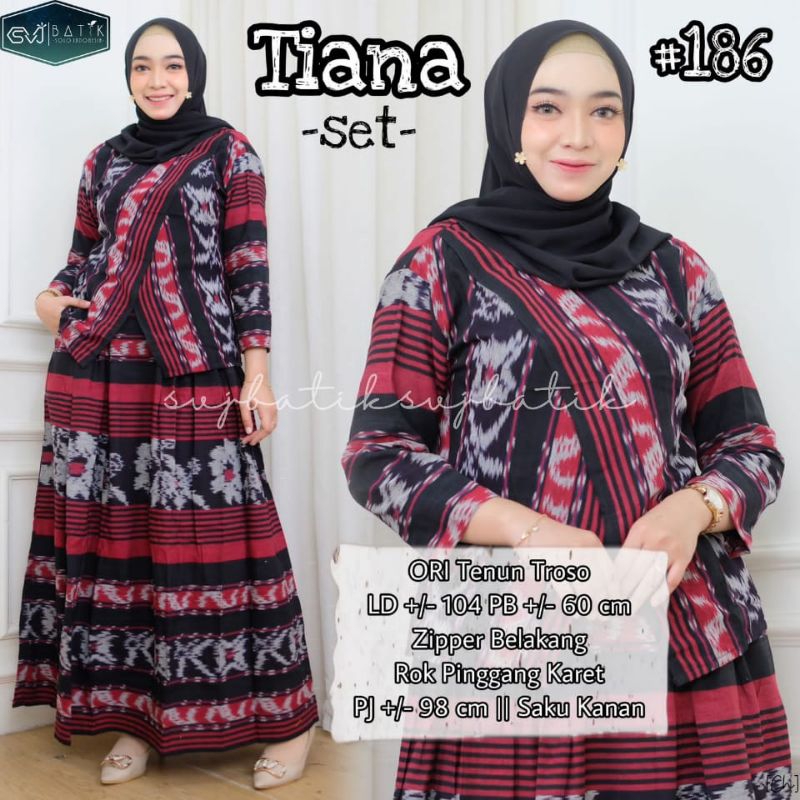 Jual SETELAN TENUN WANITA KEKINIAN | SET ATASAN BLOUSE DAN BAWAHAN ROK ...