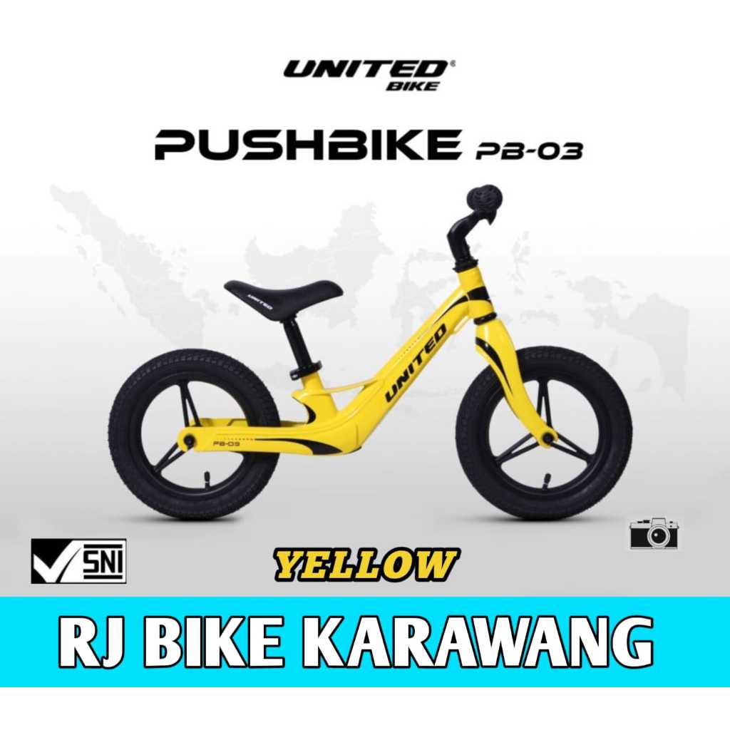Jual SEPEDA ANAK BALANCE BIKE PUSH BIKE 12" UNITED PB03 PUSH BIKE ...