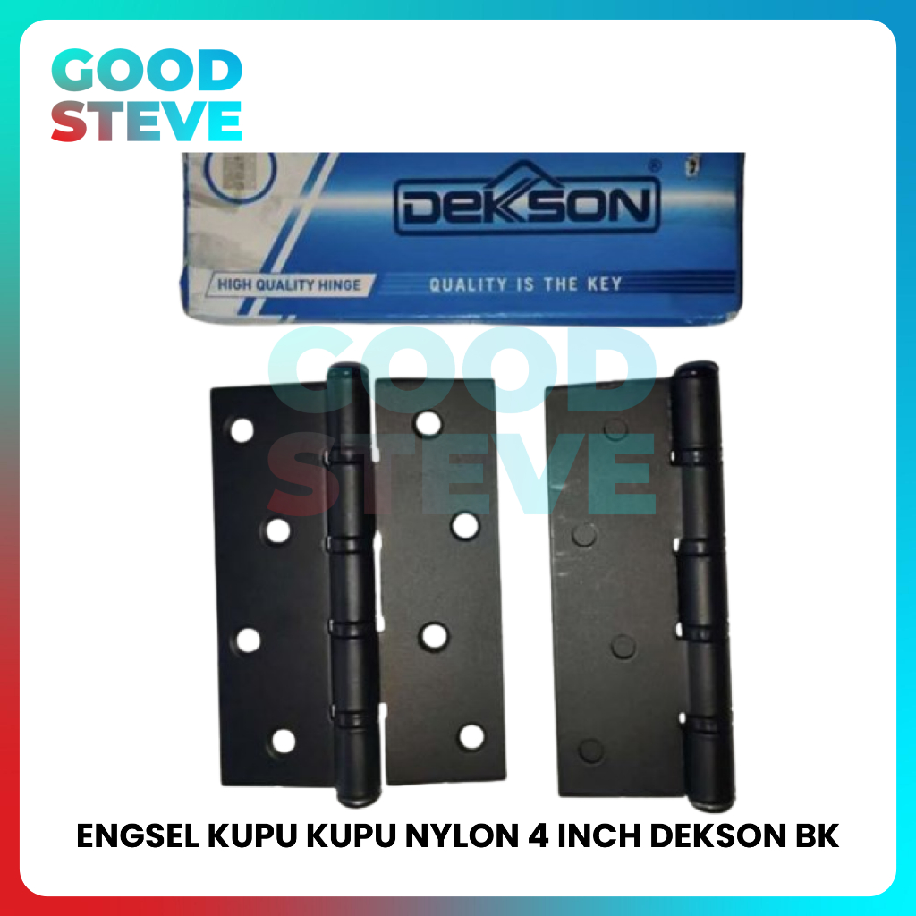 Jual Engsel kupu kupu nylon hinge 4 inch Dekson Hitam | Shopee Indonesia
