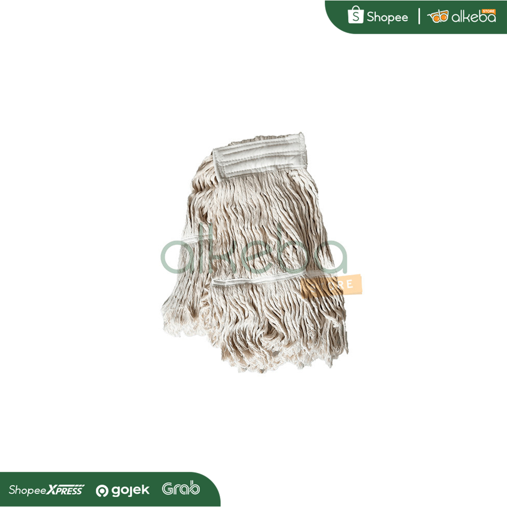 Jual Kain Refill Mop Putih Standar Biasa Lap Pel Putih Refill | Shopee Indonesia