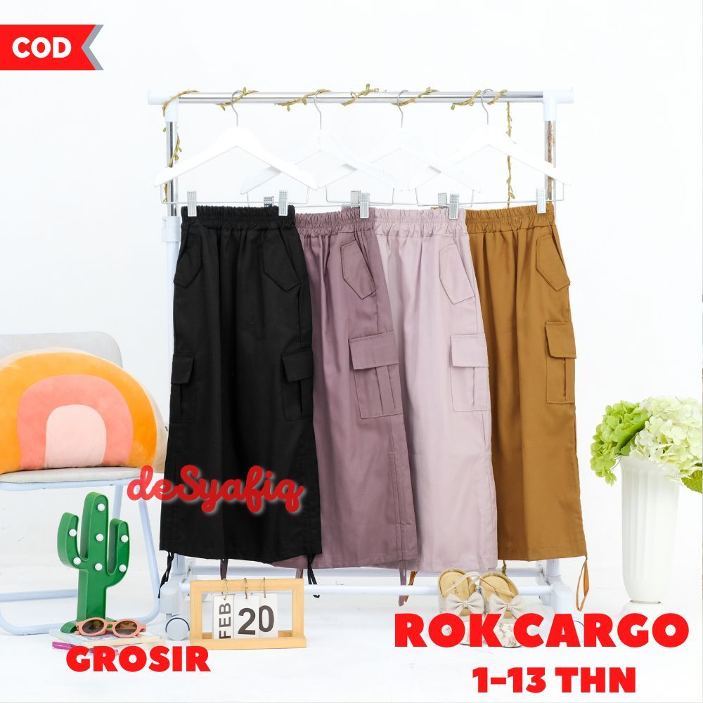 Jual Rok Cargo Anak Perempuan 1-13 Tahun Katun Drill Korean Style ...