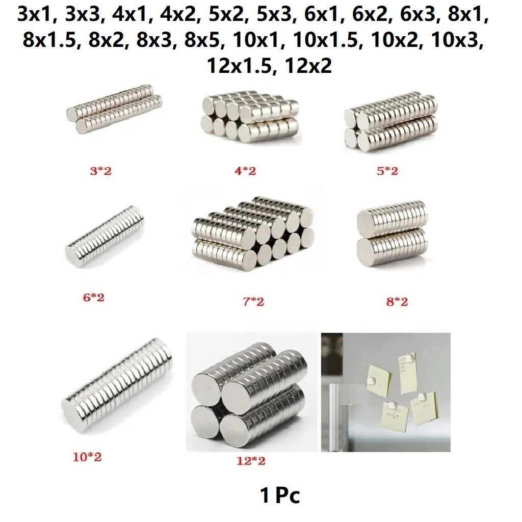 Jual Magnet Neodymium Bulat Koin Super Kuat / Magnet Silver Neodymium ...