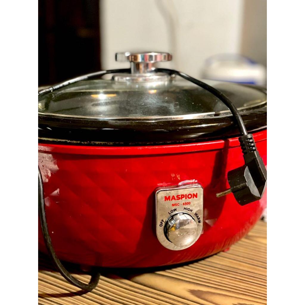 Jual Slow Cooker Maspion MSC 6500 / Rice Cooker Ceramic Lowat 6 Liter ...