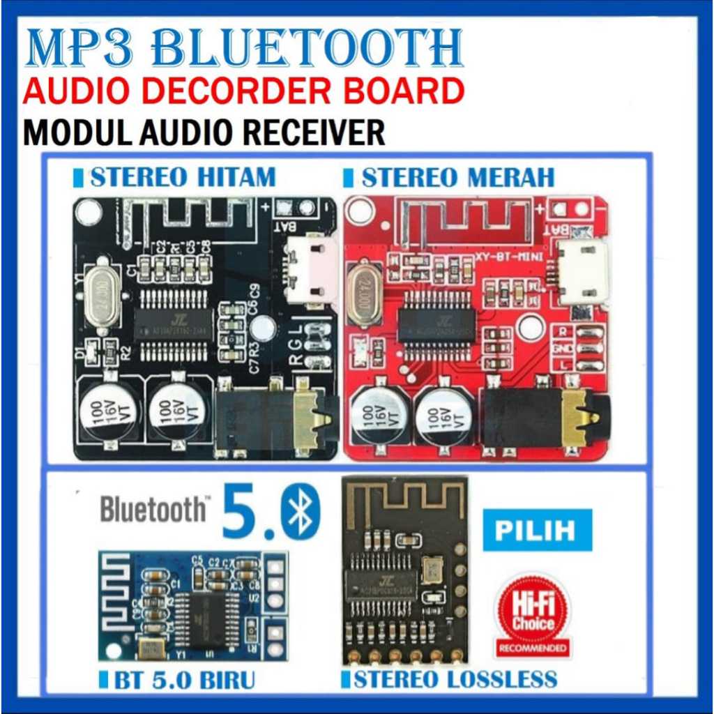 Jual Mini Modul Bluetooth HIFI Stereo Audio Receiver Module Board Micro ...
