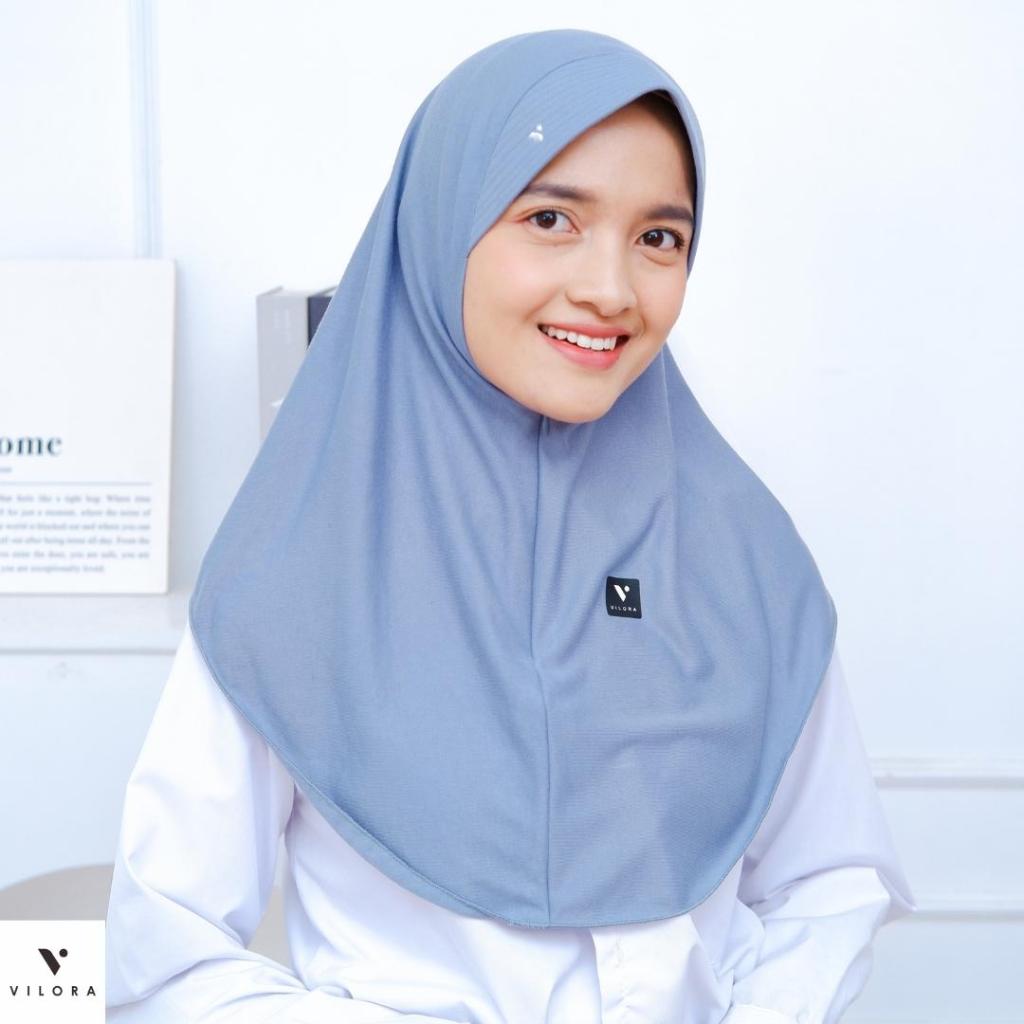 Jual Vilora - Varissa Hijab Instan Zipper (Jilbab Sekolah) | Shopee Indonesia