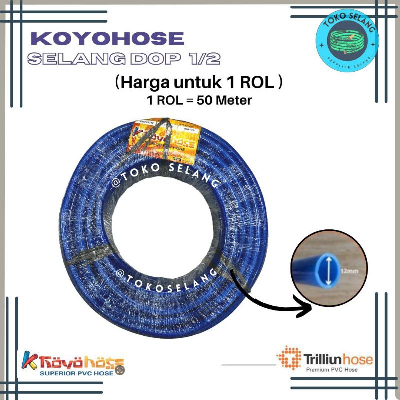 Jual Selang air elastis Koyohose Dop Dof ukuran 1/2 inch ( harga per roll ) | Shopee Indonesia