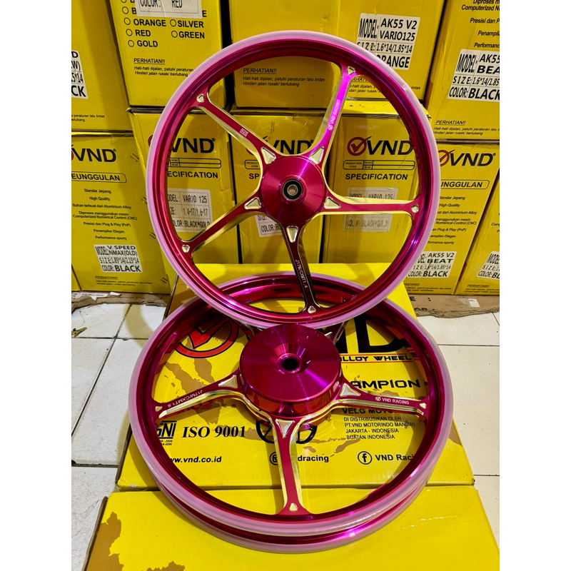Jual VELG RACING VND AK 55 BEAT VARIO 110 SCOOPY VARIO 125 VARIO 150 140/160 RING 17 | Shopee ...