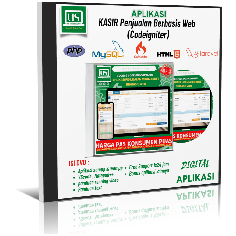 Jual Aplikasi Penjualan Berbasis Web (Codeigniter) | Shopee Indonesia