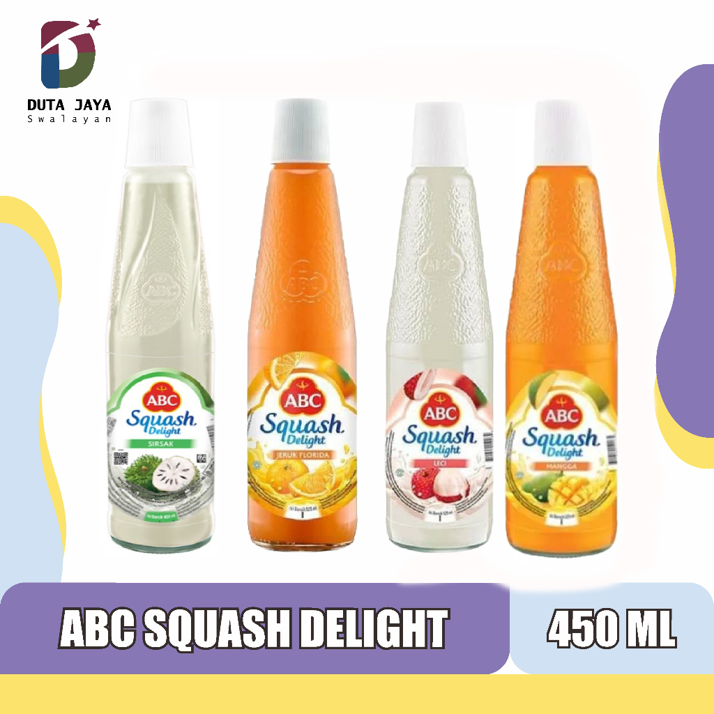 Jual Sirup ABC Squash Syrup Orange, Leci, Sirsak 450 ML | Shopee Indonesia