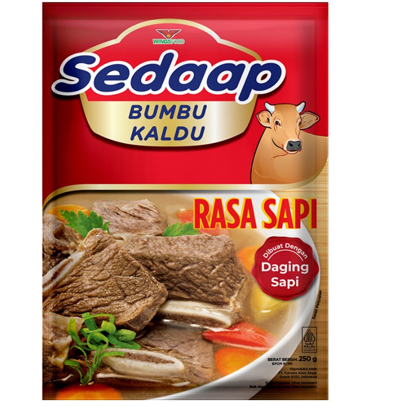 Jual Sedaap Bumbu Kaldu Rasa Sapi 250 g | Shopee Indonesia