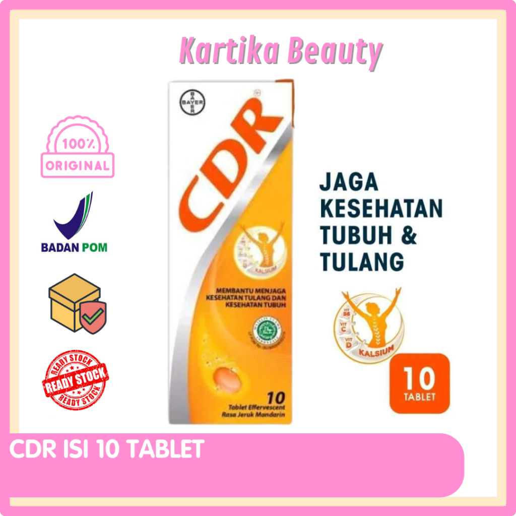 Jual CDR VITAMIN C ISI 10 TABLET VITAMIN DAYA TAHAN TUBUH SUPLEMEN ...