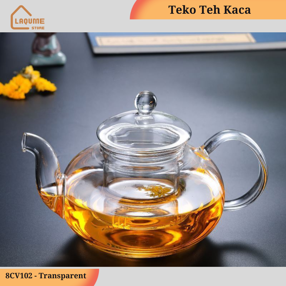 Jual Tea Pot Glass Infuser - Teko Teh Kaca Tebal Tahan Panas dengan ...