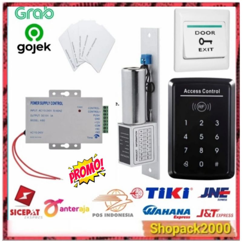 Jual Paket Akses Kontrol / ACCSES CONTROL/DOOR LOCK/RFID/ Kunci Pintu ...