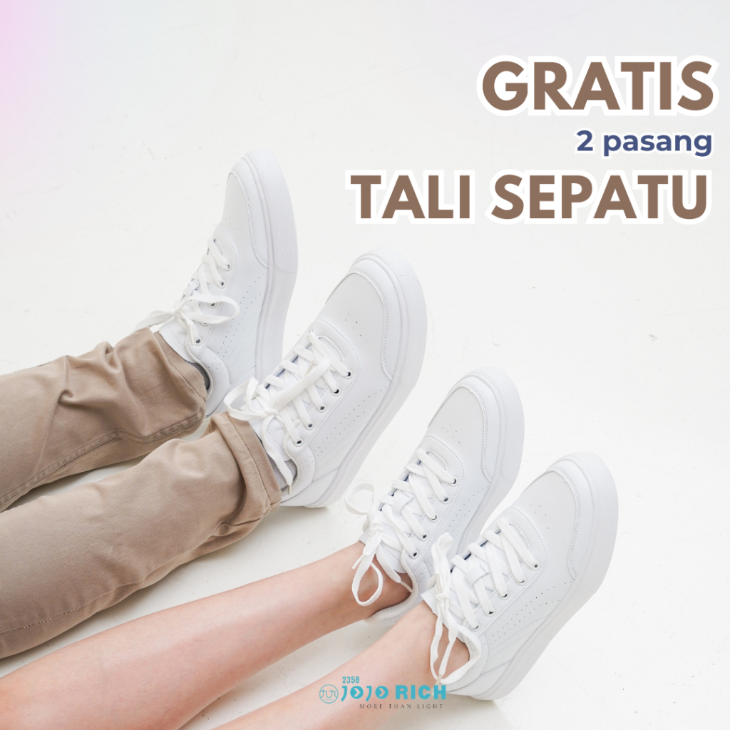 Jual Jojo Rich VIRGO Sepatu Sneakers Casual Sport Sepatu Putih Wanita ...