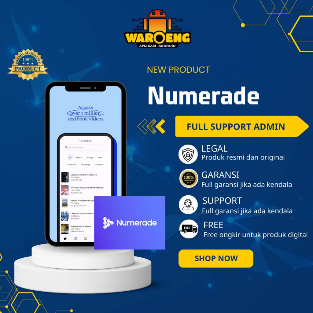 Jual Numerade Premium 1 Tahun Full Garansi (Proses Tercepat Buka 24 Jam) | Shopee Indonesia