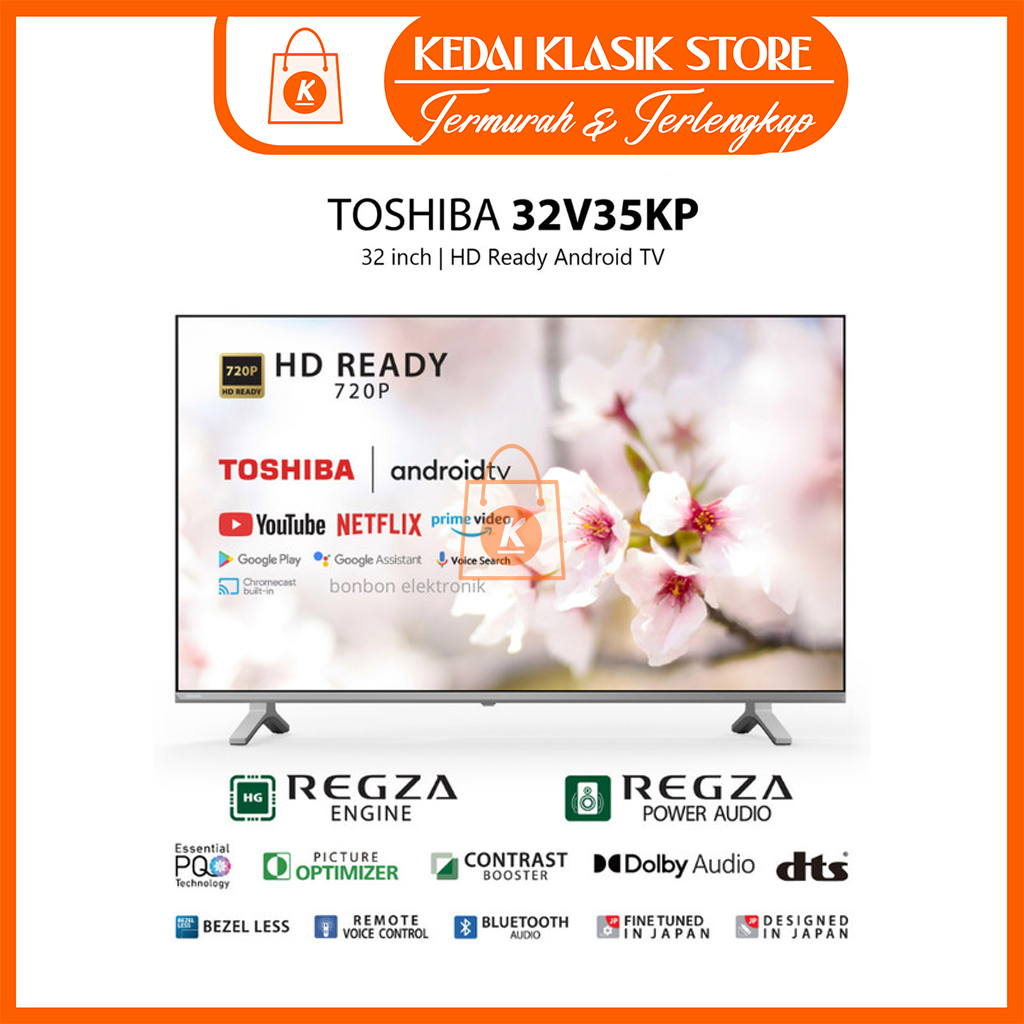 Jual TOSHIBA 32V35KP HD Smart Android TV 32 Inch | Shopee Indonesia