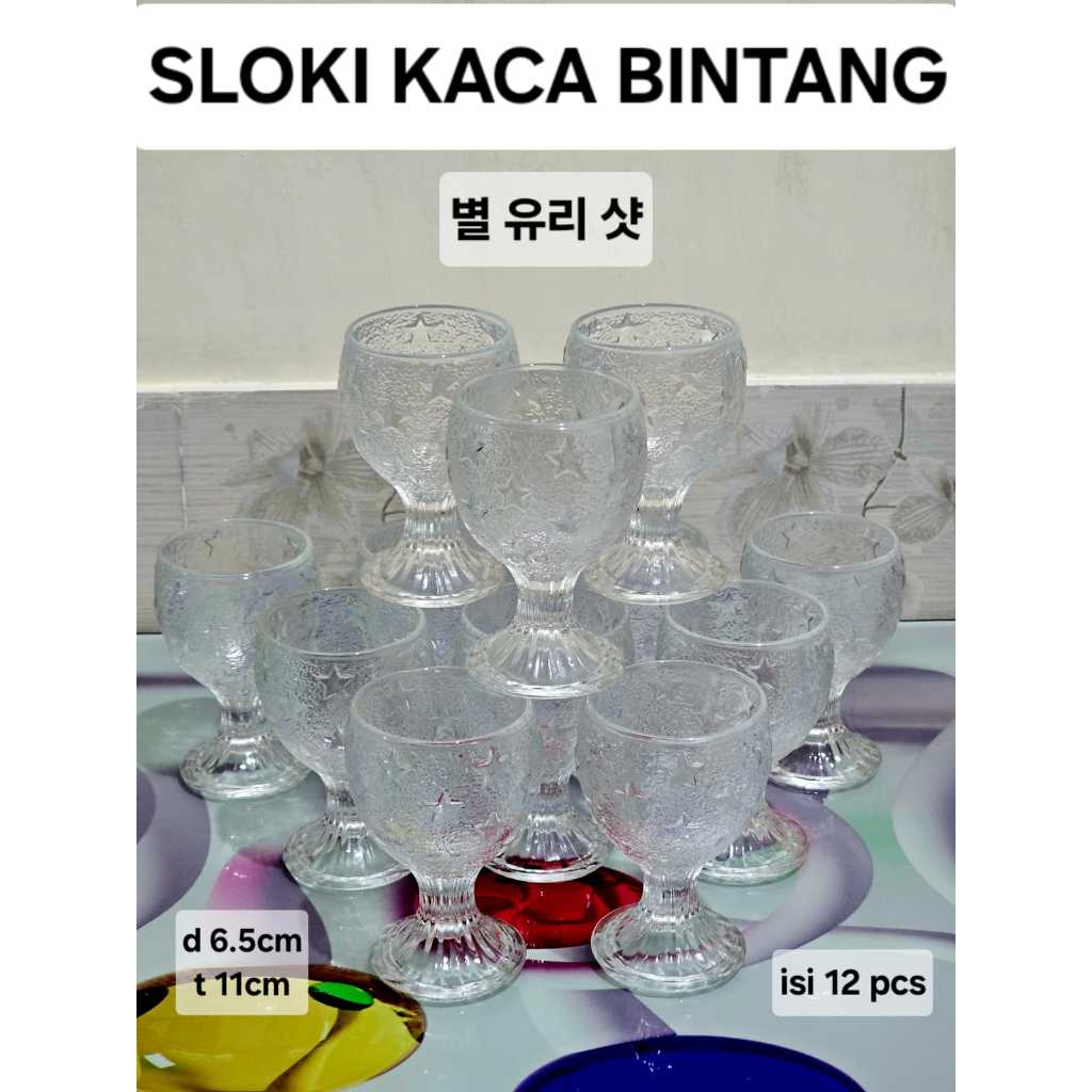 Jual SLOKI KACA BINTANG PUTIH 12PCS | Shopee Indonesia