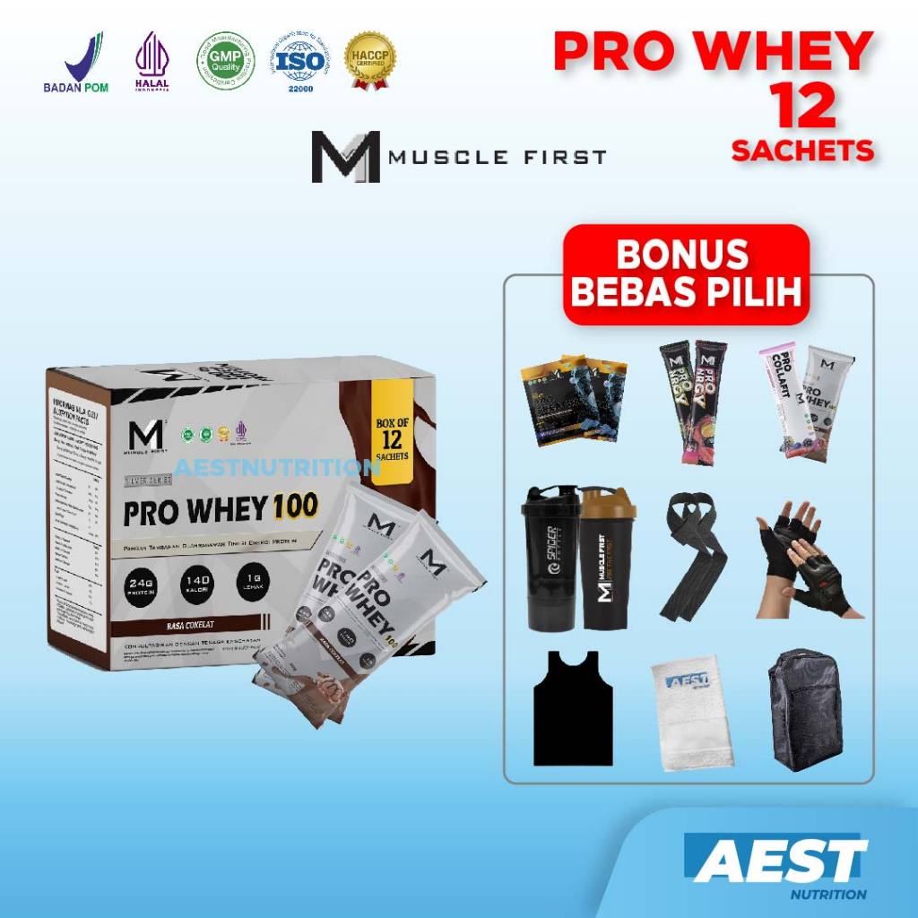 Jual Muscle First Pro Whey 12 Sachet - Susu Whey Protein Concentrate | Shopee Indonesia