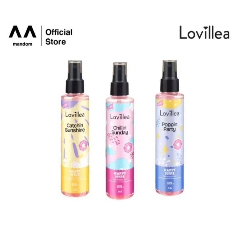 Jual LOVILLEA HAPPY HYPE PARFUM BODY MIST 100 ML Parfume | Shopee Indonesia