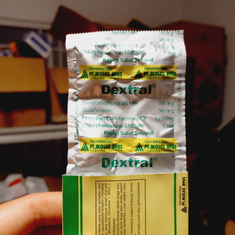 Jual DEXTRAL TABLET ISI 10 | BATUK PILEK FLU RADANG PATEN DEWASA DAN ...