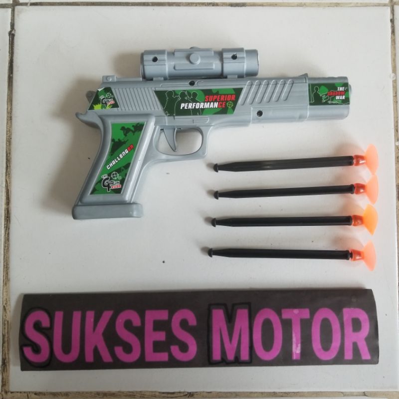 Jual pistol - pistolan anak peluru karet (tanpa baterai) | Shopee Indonesia