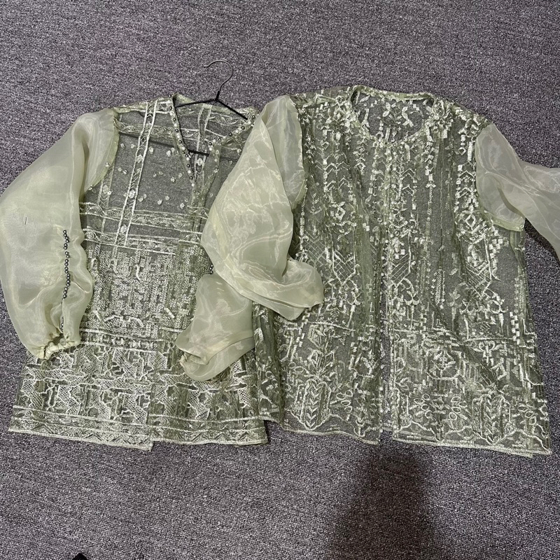 Jual LILY Outer Crop Brukat Organza / Outer Brokat Sapto / Baju ...