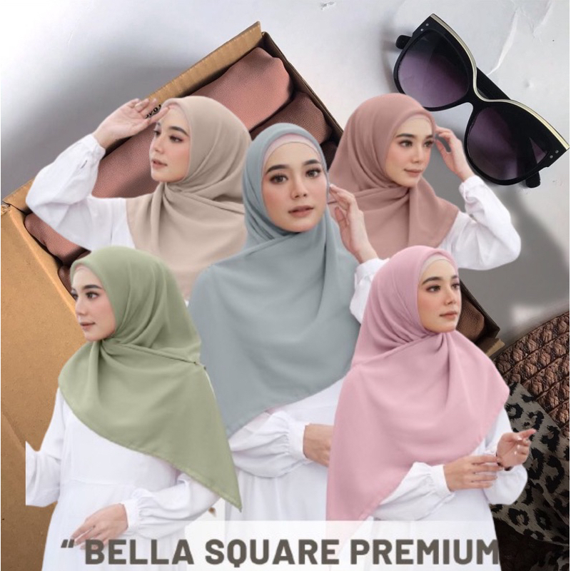 Jual TERMURAH JILBAB BELLA SQUARE SEGI EMPAT//HIJAB SEGI EMPAT HIJAB ...