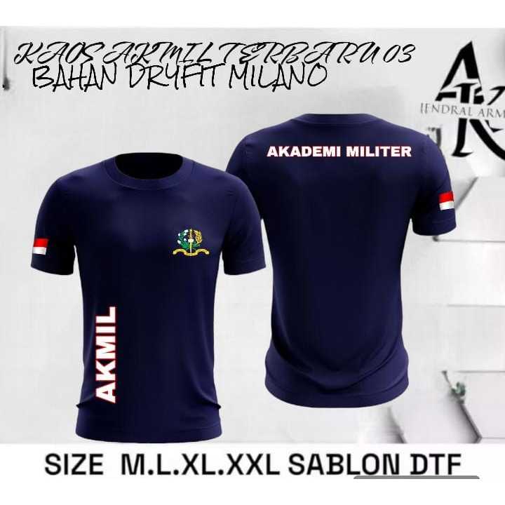 Jual Kaos Akmil Akademi Militer Bahan dryfit milano | Shopee Indonesia