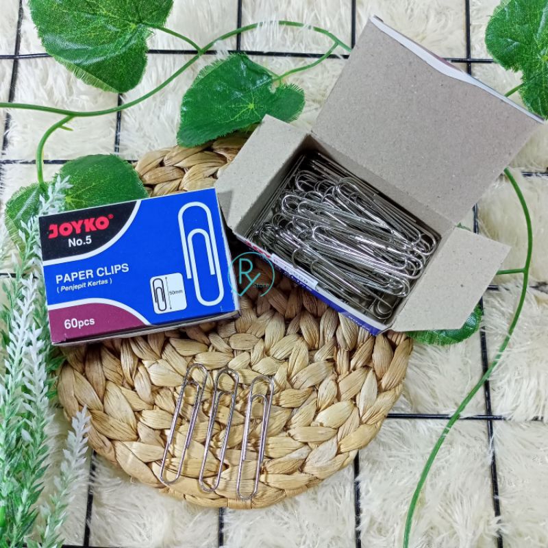 Jual PAPER CLIPS / PENJEPIT KERTAS MERK JOYKO NO. 5 UKURAN 50MM (ISI 60 ...
