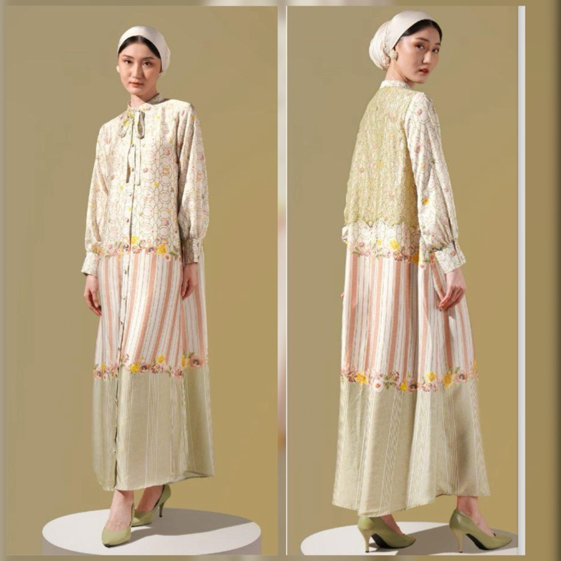 Jual ALEZA - LEVINE DRESS CREME || mineral series RAYA 2024 | Shopee ...