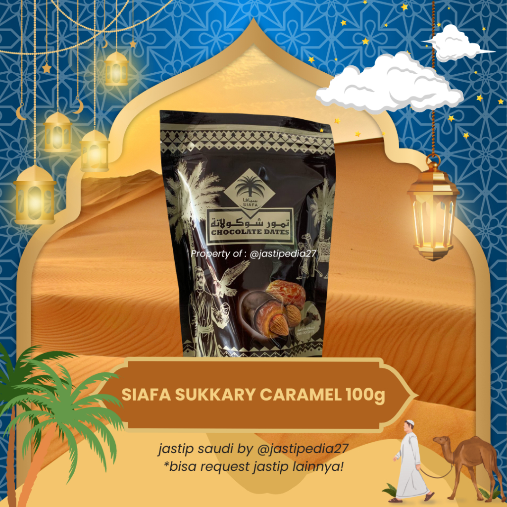 Jual Siafa Dates with Dark Chocolate and Almond 100g | Shopee Indonesia