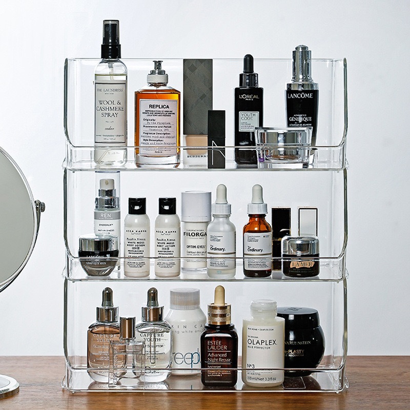 Jual Greenland Kotak Penyimpanan Susun Akrilik Transparan rak skincare ...