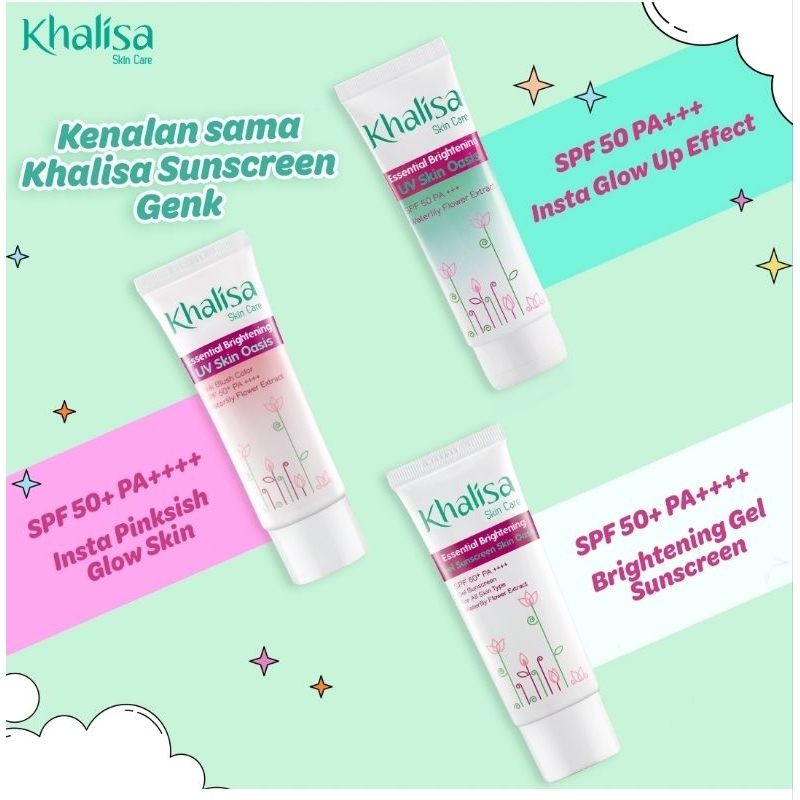 Jual Khalisa Sunscreen Skin Oasis / Essential Brightening UV/UV OASIS ...