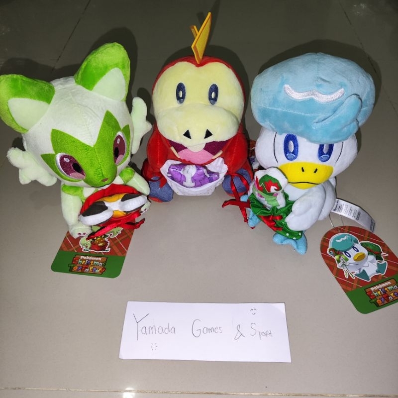 Jual POKEMON CENTER CHRISTMAS FACTORY SPRIGATITO FUECOCO QUAXLY ...