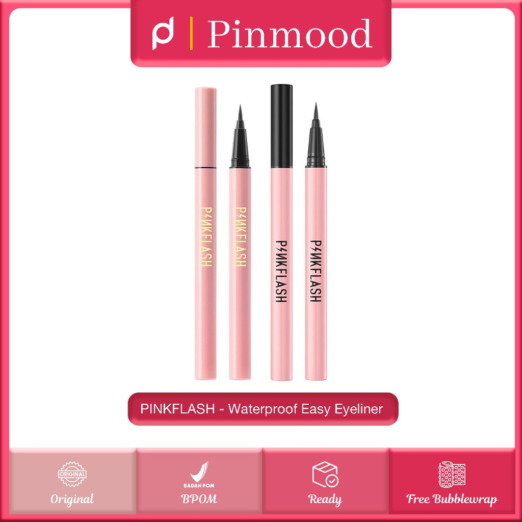 Jual PINKFLASH - WATERPROOF EASY EYELINER ( PF-E01 ) - OhMyLine Liquid Eye Liner Evenly ...
