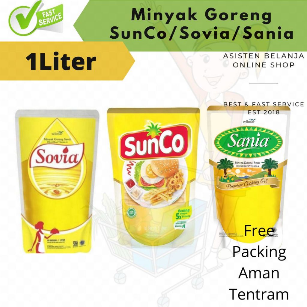 Jual Minyak Goreng SunCo Sania Sovia Rose Brand Harumas Cooking Oil 1 ...