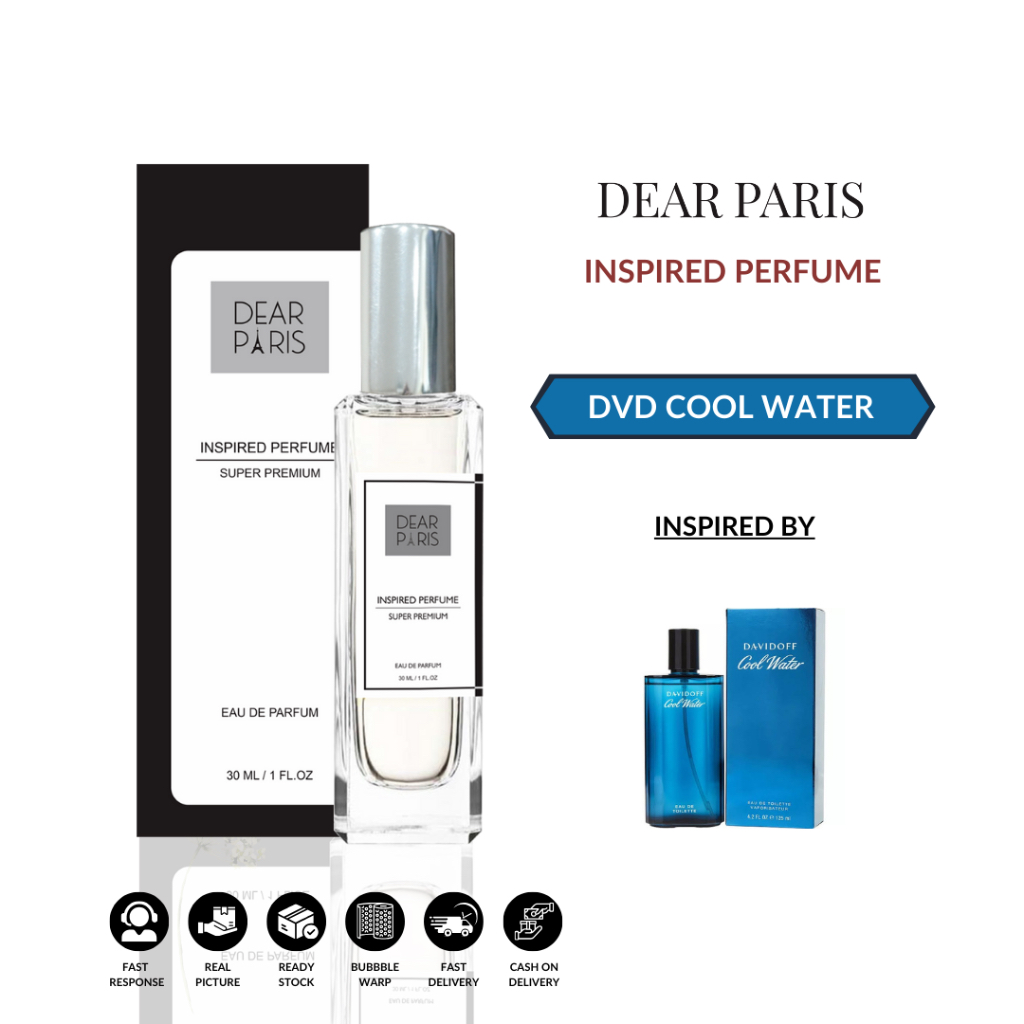 Jual DEAR PARIS DVD Cool Water Inspired Perfume 30 ML Parfum Pria EDP ...