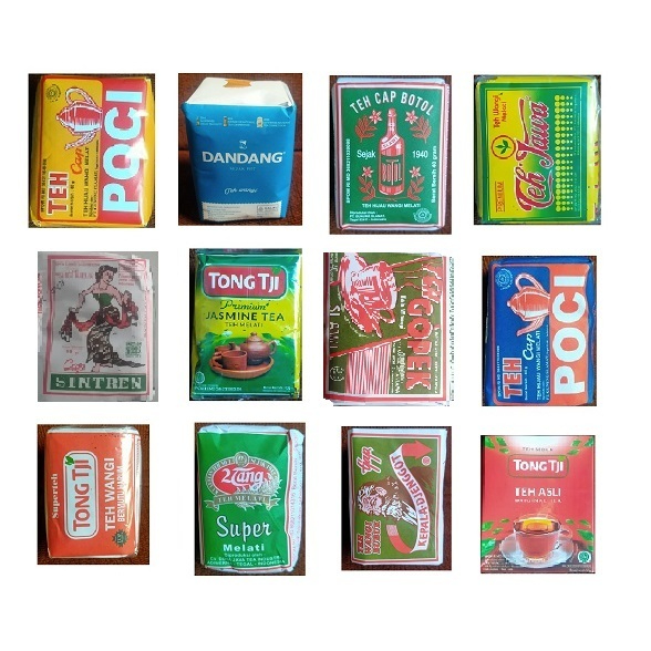 Jual TEH TUBRUK 40 GR DANDANG BIRU POCI KUNING CAP BOTOL HIJAU SINTREN ...