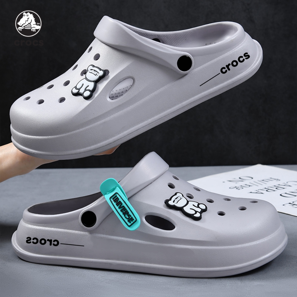 Jual CROCS Sendal CROC S Sandal Baim Pria Kasual Sendal kodok Anti ...