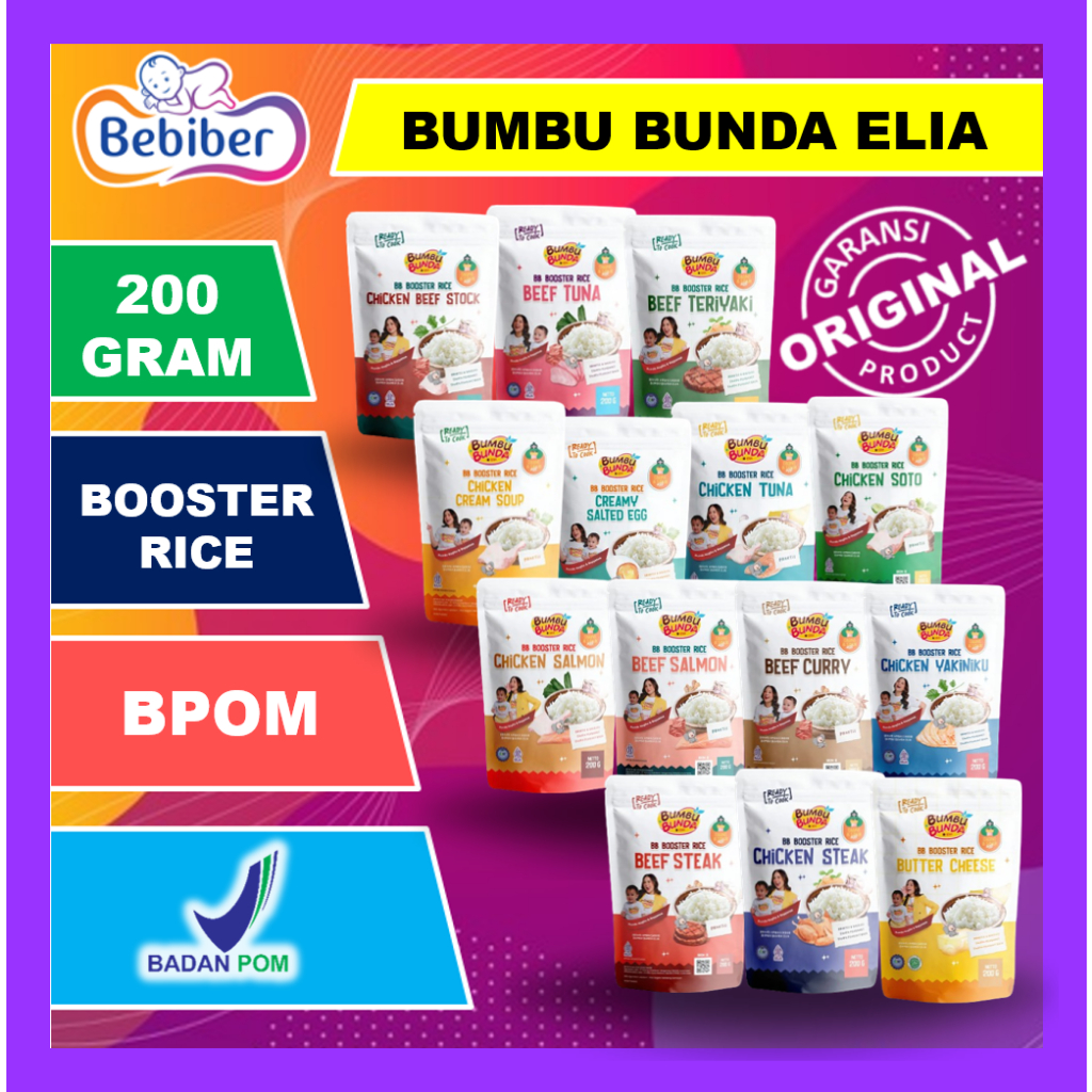 Jual Bumbu Bunda Elia Bb Booster Rice Beras 200gr / Mpasi Beras / Nasi ...