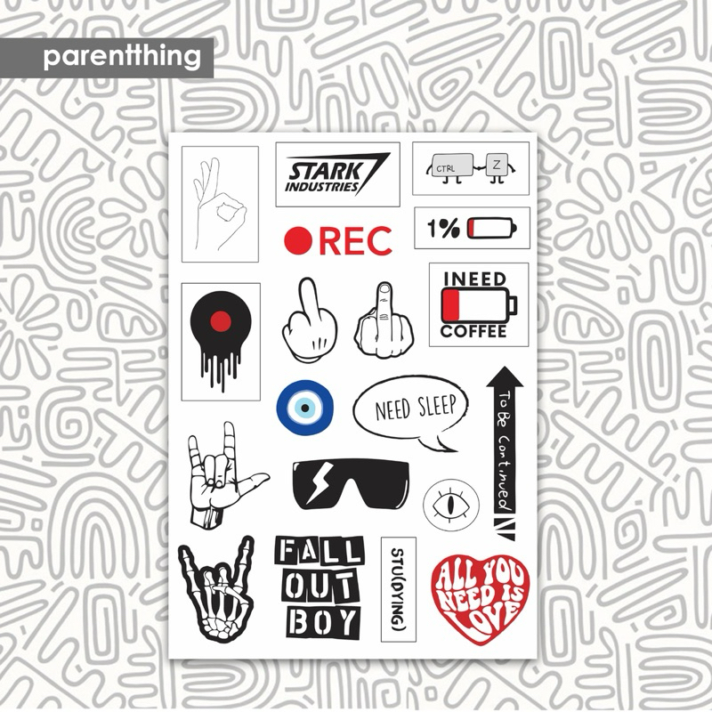 Jual Sticker laptop Aesthetic text || stiker aesthetic text | Shopee ...