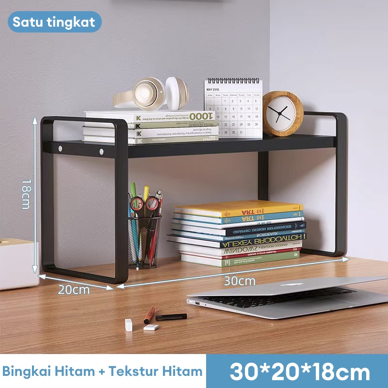 Jual Rak Buku Rak Buku Desktop Rak Meja Stationery Desktop Storage Rak ...