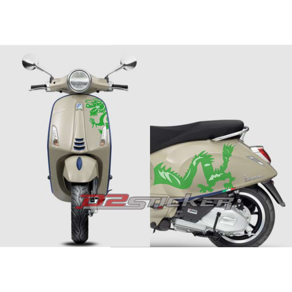 Jual CUTTING STIKER STRIPING LIVERY VESPA 946 DRAGON SPRINT PRIMAVERA ...