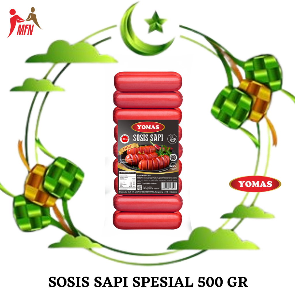Jual YOMAS - SOSIS SAPI - SOSIS SPECIAL MERAH 500 GR | Shopee Indonesia