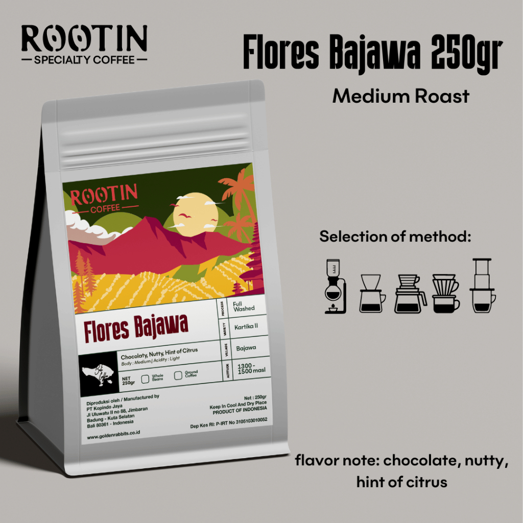 Jual KOPI FLORES BAJAWA 100% BIJI KOPI ARABIKA GRADE 1 ROASTED BEANS ...