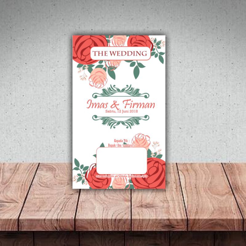 Jual undangan pernikahan model RGB 02 | undangan pernikahan murah ...