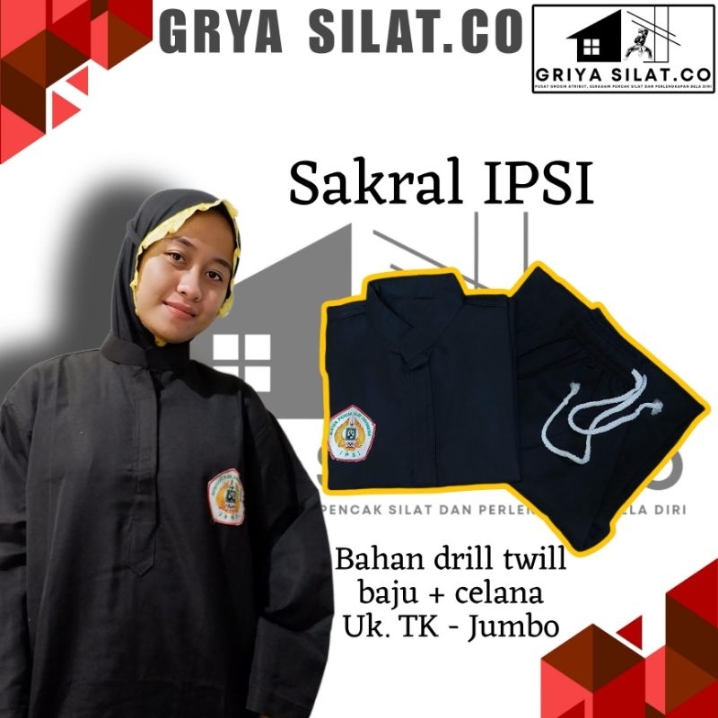 Jual Seragam pencak silat IPSI, baju silat sakral latihan IPSI | Shopee ...